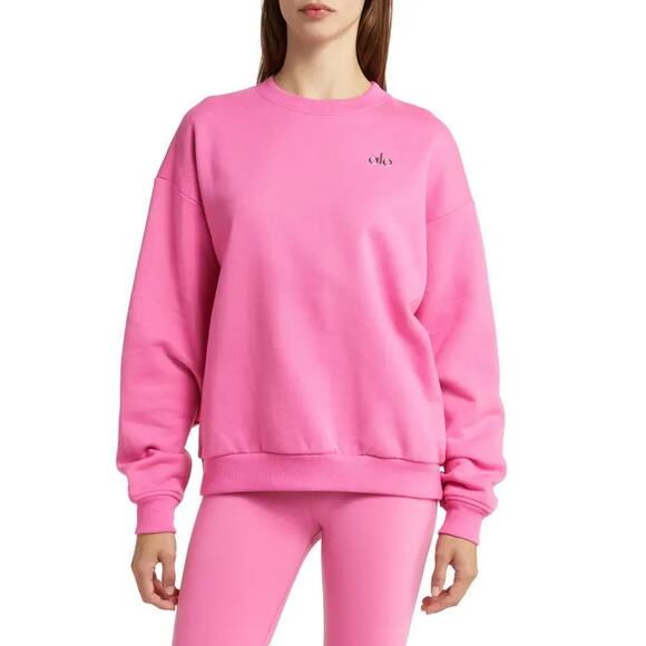 ALO Yoga | Tops | Alo Yoga Accolade Dropped Shoulder Crew Neck Pullover ...
